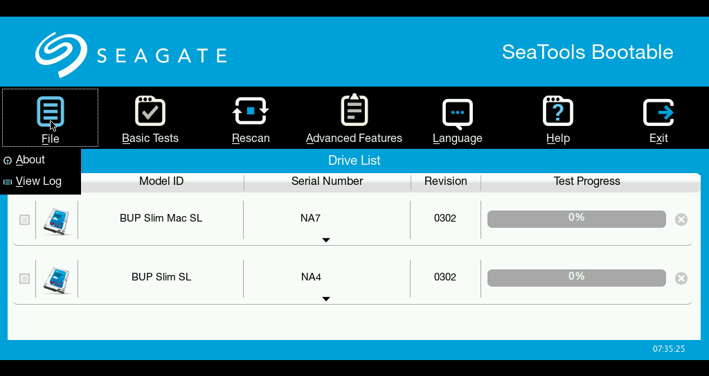 SeaTools Bootable’ı kullanma | Seagate Destek Türkiye
