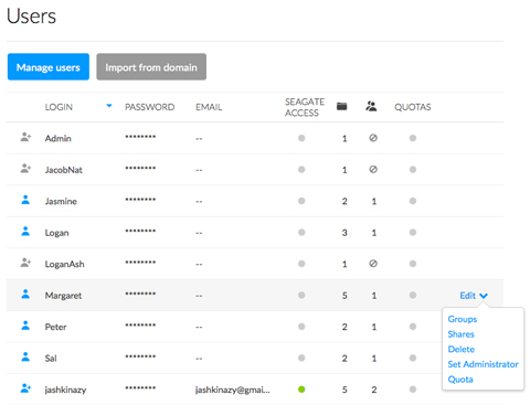Seagate NAS OS 4 User Manual - Device Manager