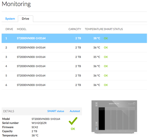 Seagate NAS OS 4 User Manual - Device Manager