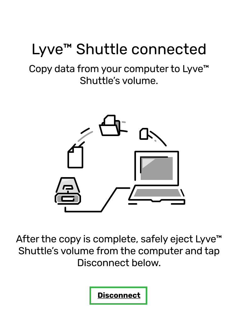 Seagate Lyve Drive Shuttle User Manual - Desktop Operations