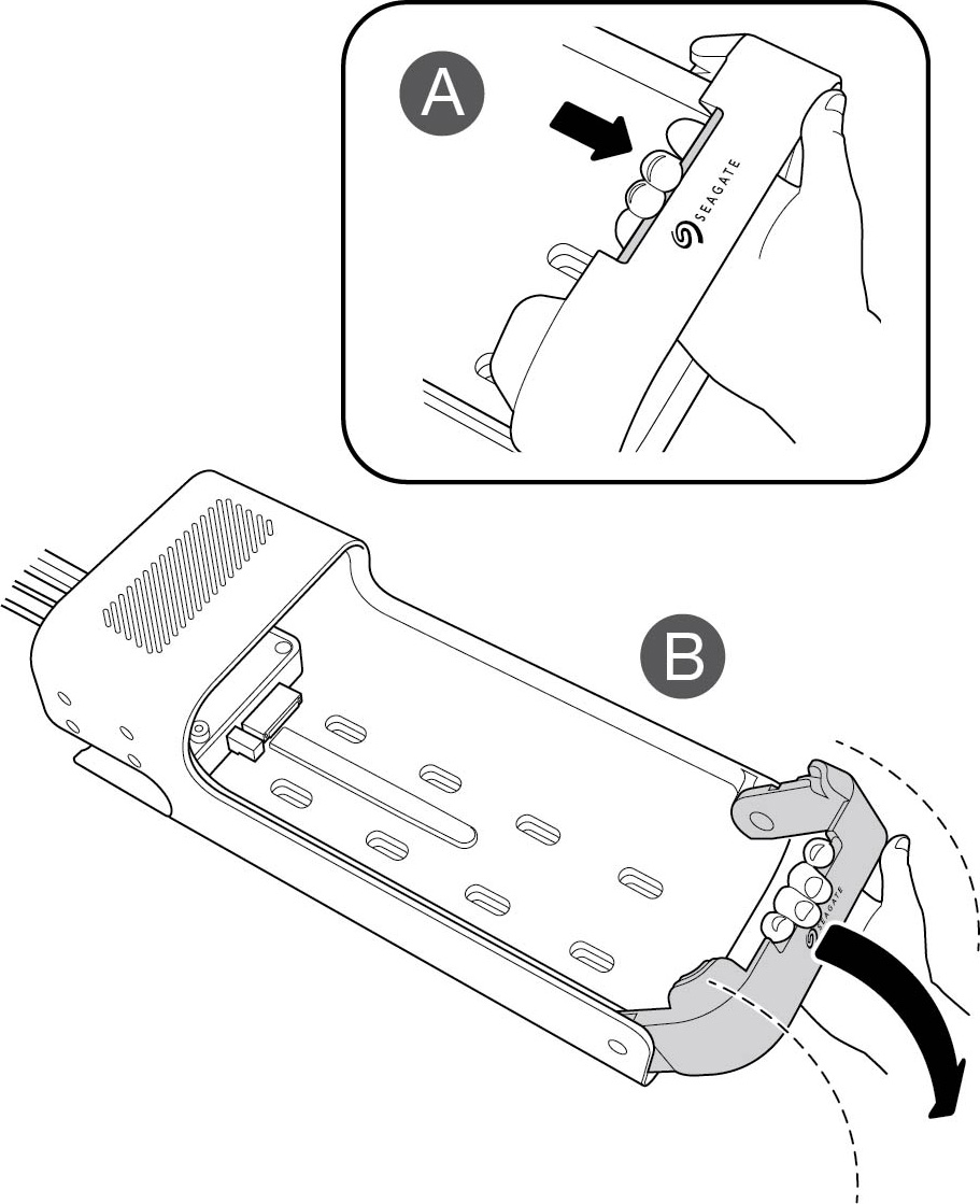 Lyve Mobile Mount 및 PCIe 어댑터 사용 설명서 - Lyve Mobile Array 연결