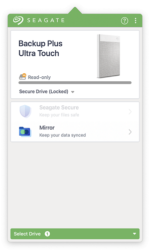 Seagate Secure grayed out on macOS | Seagate Support US